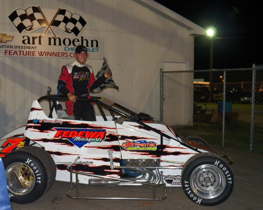 Trevor Berry Takes 1st Ever Sprint Feature at Spartan Speedway ...