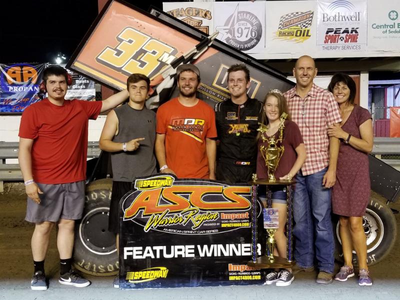 Mason Daniel Captures ASCS Warrior Win at Missouri State Fair Speedway ...