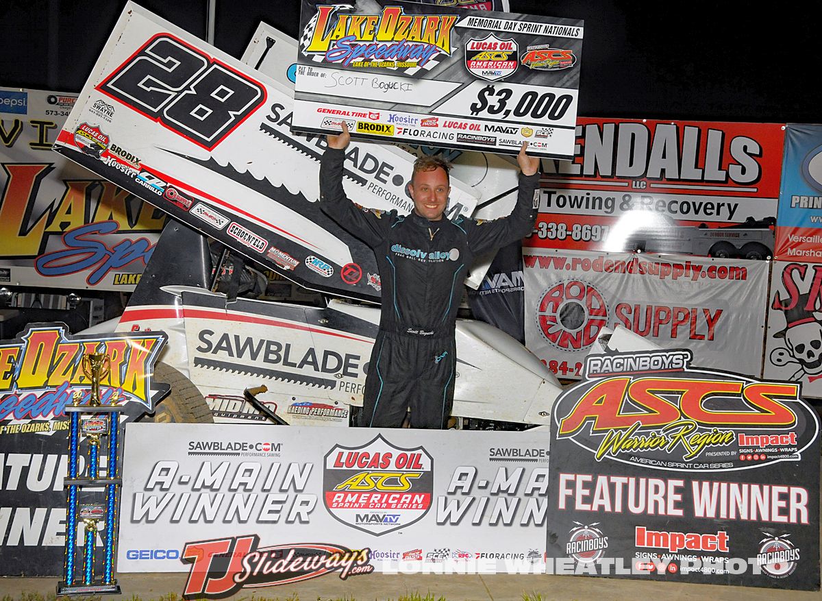 Scott Bogucki Collects ASCS Score at Lake Ozark Speedway – TJSlideways.com