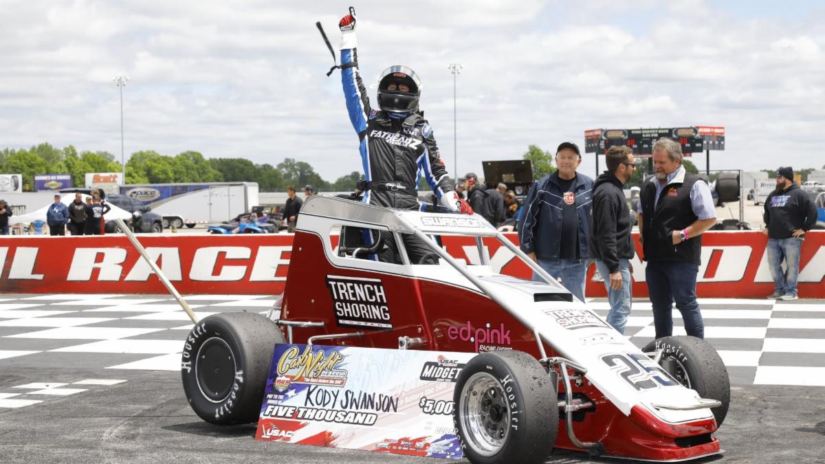 KODY SWANSON SWEEPS CARB NIGHT CLASSIC WITH MIDGET WIN – TJSlideways.com