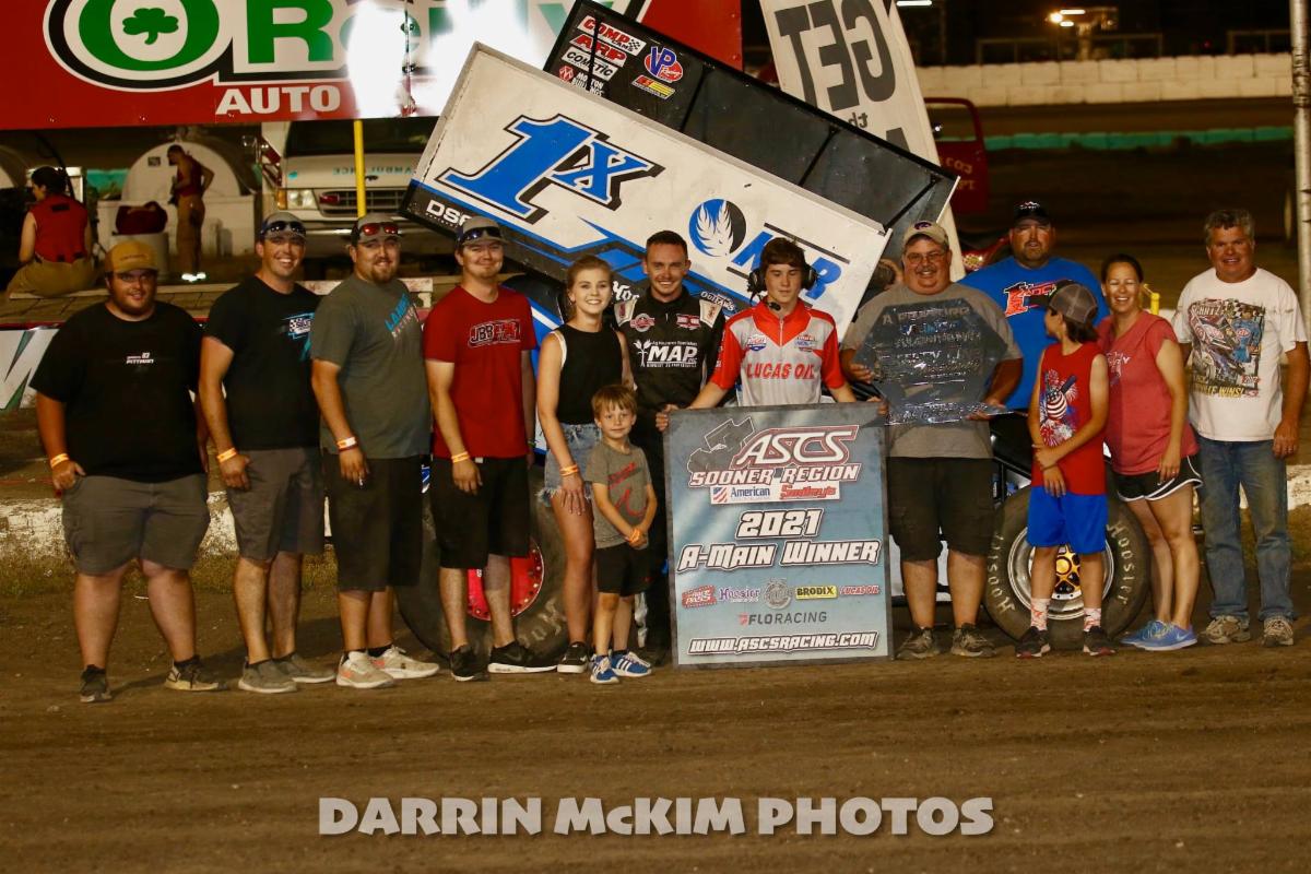 Jake Bubak Takes ASCS Sooner Checkers at 81 Speedway – TJSlideways.com