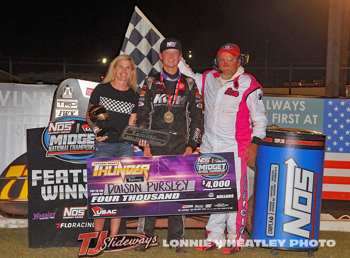 Pursley Pounces for First USAC National Midget Win – TJSlideways.com