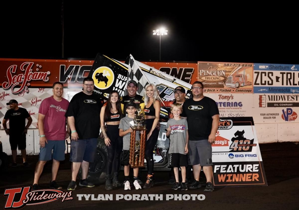 Dobmeier Wins During Hall of Fame Night at Huset’s – TJSlideways.com