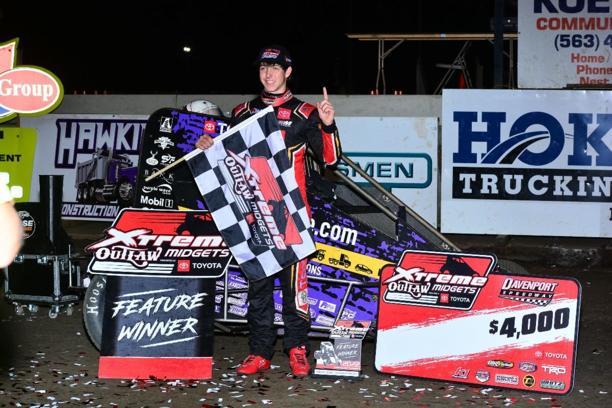 Bryant Wiedeman is Newest Xtreme Outlaw Midget Winner at Davenport ...