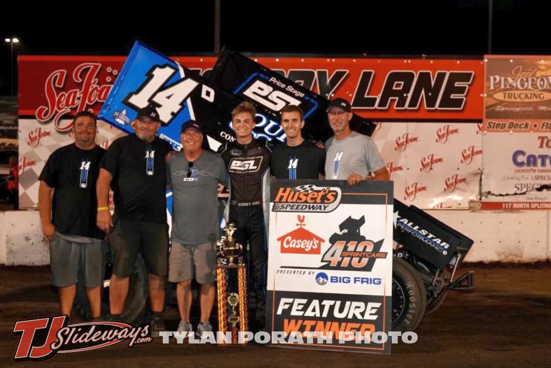 Corey Day Wins at Huset’s Speedway – TJSlideways.com