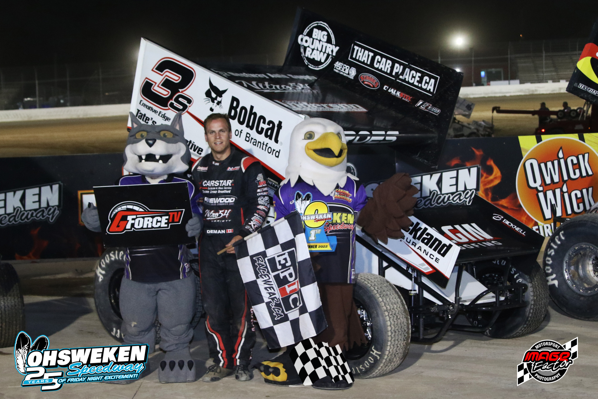 Mack DeMan Captures Ohsweken Crate Sprint Car Main – TJSlideways.com