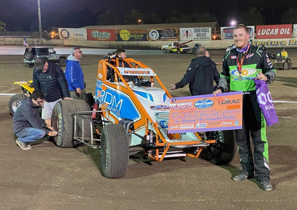 Brody Roa Captures Ventura Sprint Car Win – TJSlideways.com
