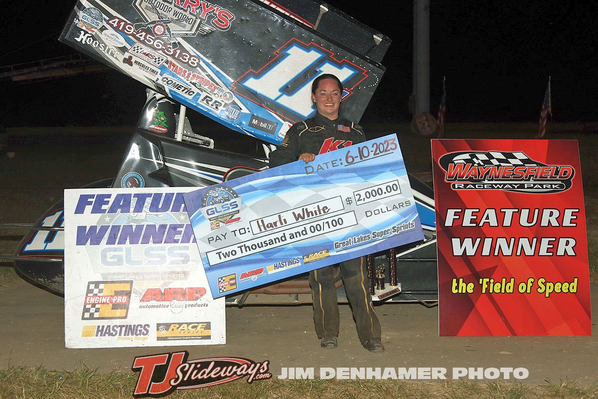 Harli White Wins GLSS/NRA Feature at Waynesfield – TJSlideways.com