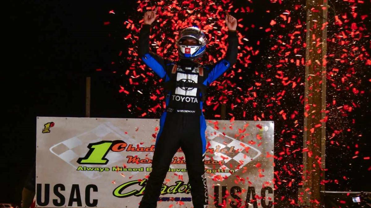 CARRY ON WAYWARD SON! KANSAS’ WIEDEMAN STRIKES FIRST USAC MIDGET WIN IN ...