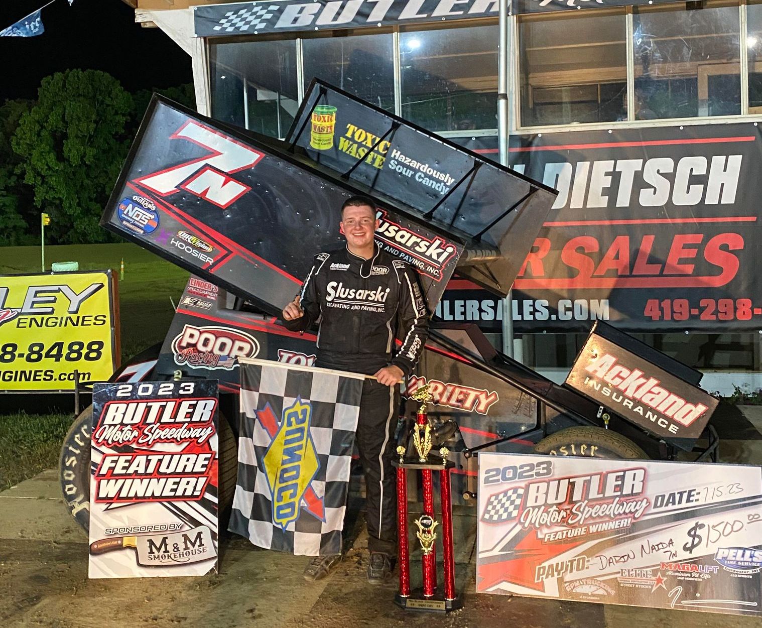 Darin Naida Scores First Career Sprint Car Feature Victory at Butler ...