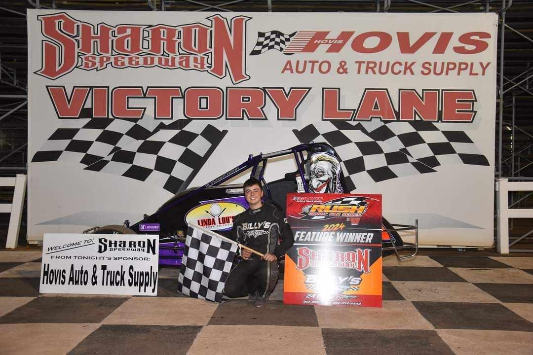 Blaze Myers wins RUSH Sprint Car main at Sharon – TJSlideways.com