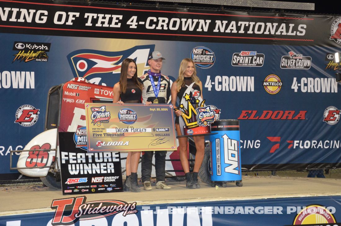 Pursley Wins Wild Midget Feature at Eldora – TJSlideways.com