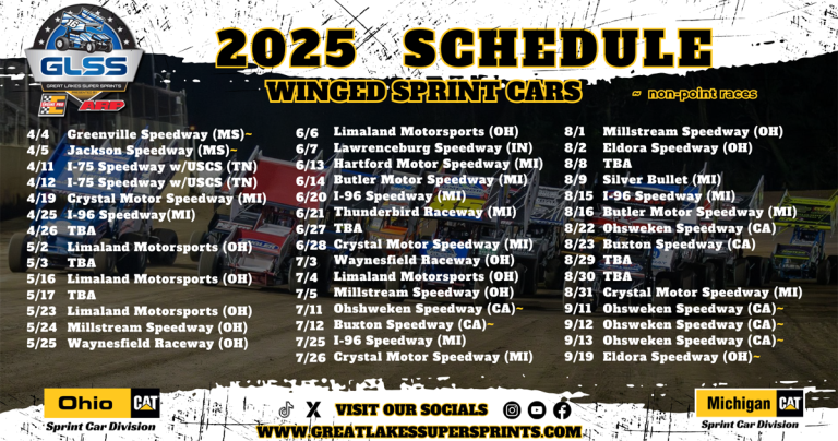 Great Lakes Super Sprints Reveals 2025 Schedule of Events – TJSlideways.com