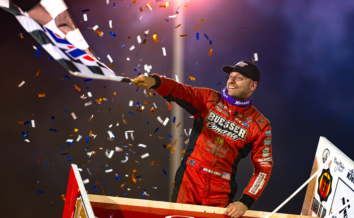 Balog Charges from Fourth, Holds off Defending Champion for First Win ...