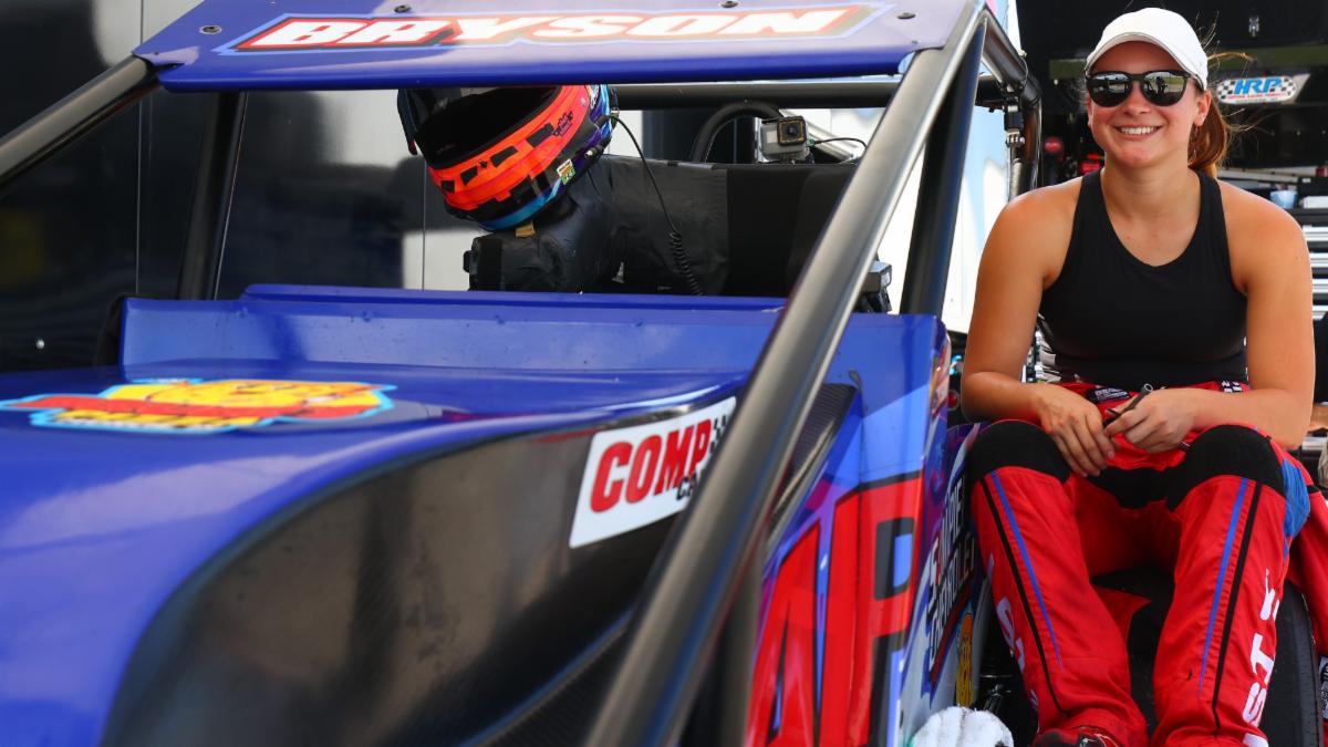 KAYLEE RETURNS TO BELLEVILLE! EYES REPEAT USAC SILVER CROWN WIN MAY – TJSlideways.com