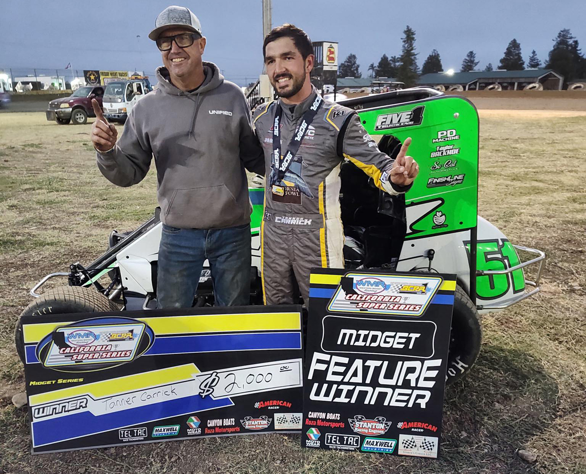 TANNER CARRICK WINS HOWARD KAEDING CLASSIC MIDGET SUPER SERIES FEATURE ...