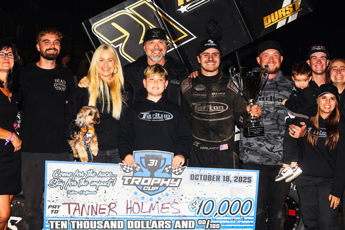 Tanner Holmes Battles to Exciting Trophy Cup Feature Event Win ...