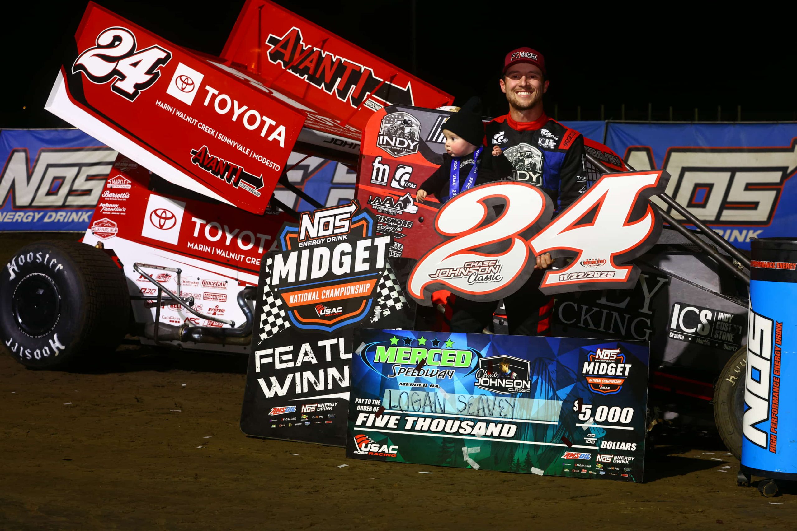 Logan Seavey wins “Chase Johnson Classic” at Merced – TJSlideways.com