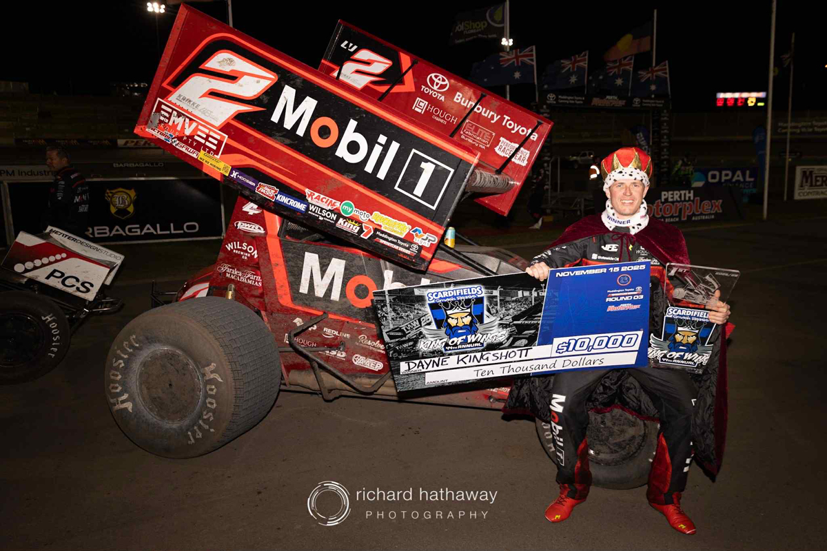 KINGSHOTT SEALS KING OF WINGS THREE PEAT IN STYLE – TJSlideways.com
