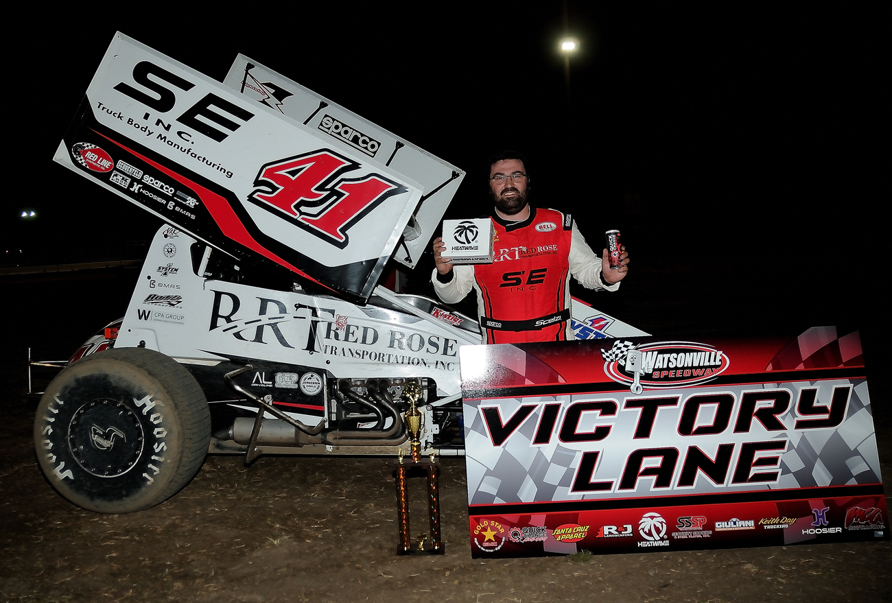 Dominic Scelzi takes checkers at Watsonville – TJSlideways.com