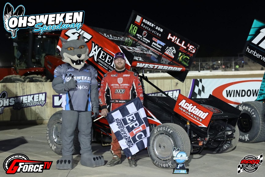 Dylan Westbrook captures checkers at Ohsweken – TJSlideways.com