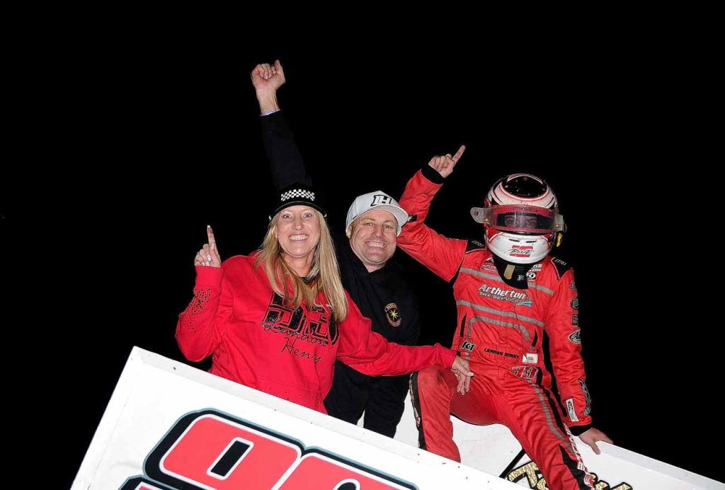 Landon Henry becomes a Sprint Car winner on Friday night at Watsonville ...